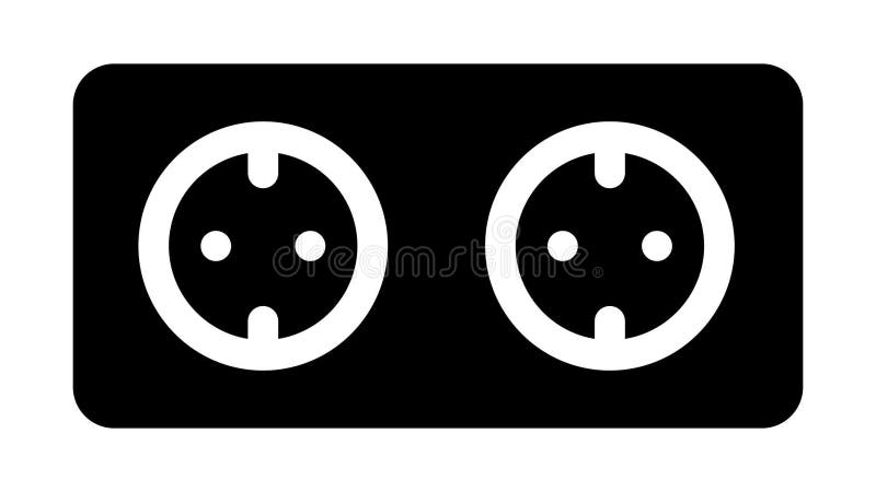 Double Socket Glyph Icon Animation Stock Footage - Video of switch ...