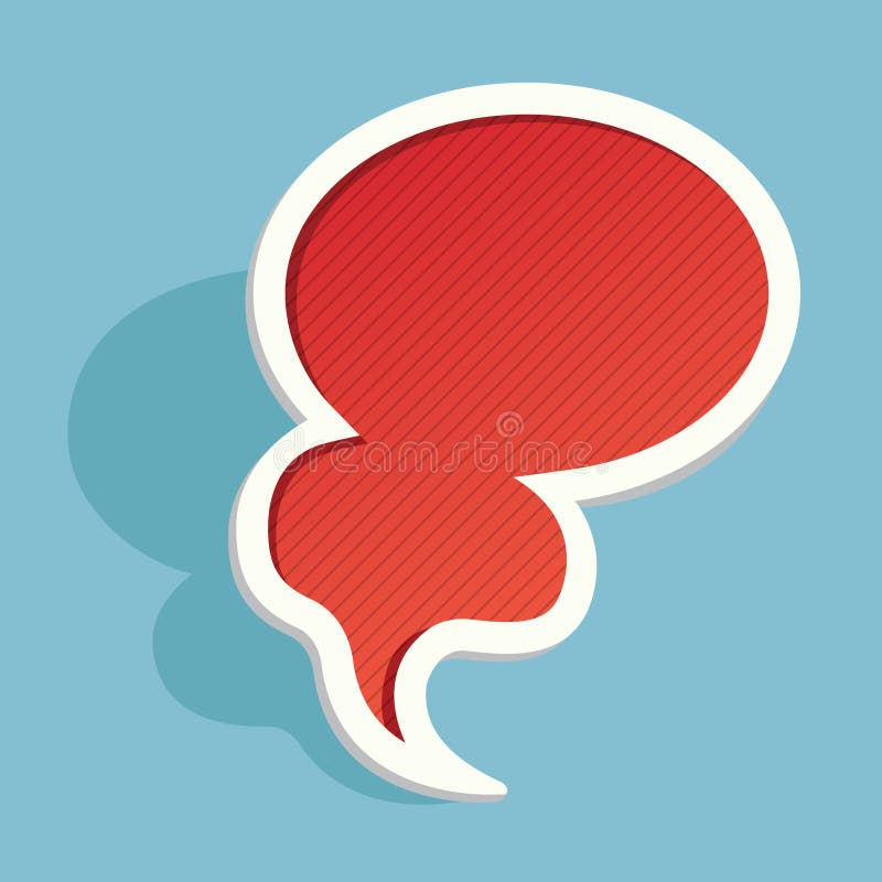 Double Speech Bubble. Vector Illustration Decorative Design Stock ...