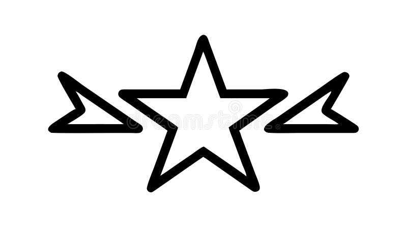 Double Star Rating Feedback Icon, for Quality and Excellence, Vector ...