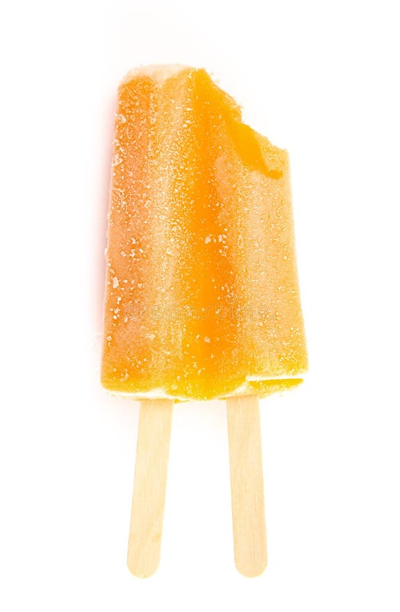 Double Stick Popsicle Isolated on a White Background Stock Image ...