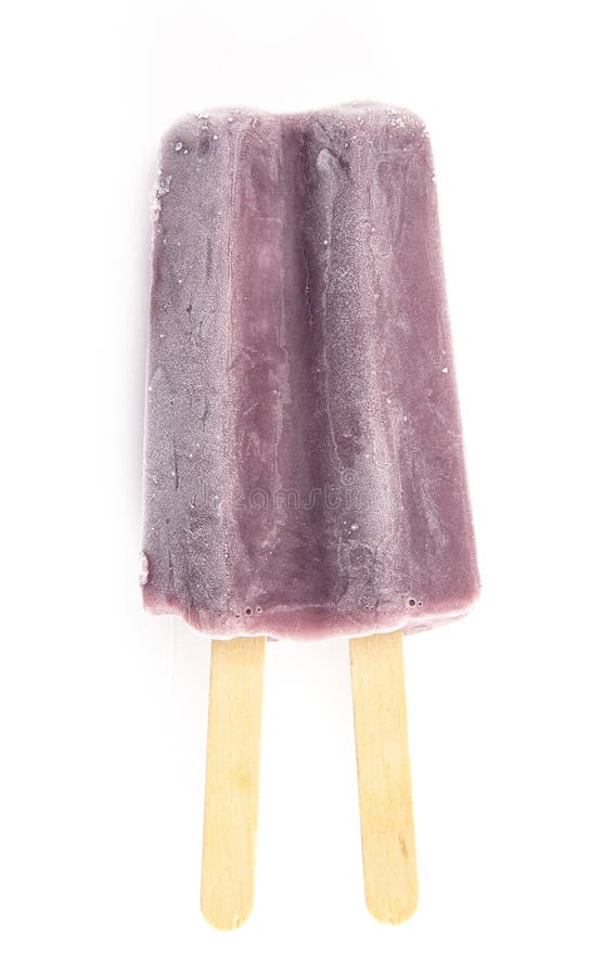 Double Stick Popsicle Isolated on a White Background Stock Image ...