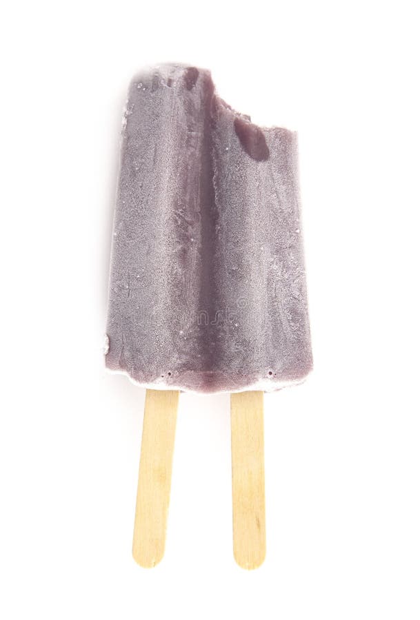 Double Stick Popsicle Isolated on a White Background Stock Photo ...