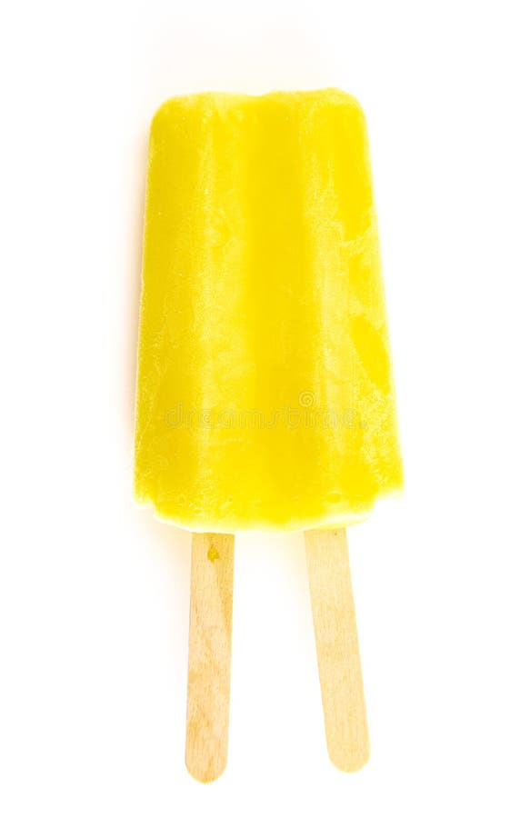Double Stick Popsicle Isolated on a White Background Stock Image ...