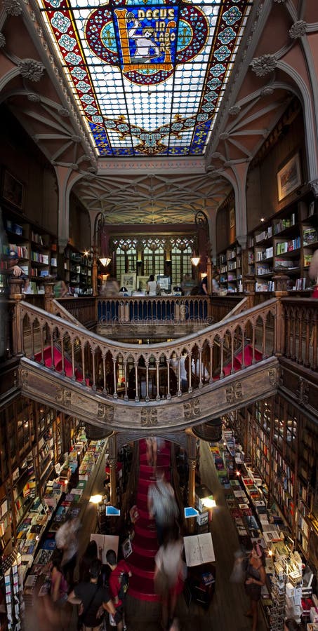 Double Story Library with Butterfly Staircase Editorial Image - Image ...