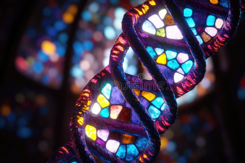 Double Strand DNA Close Up stock image. Image of scientific - 381734283