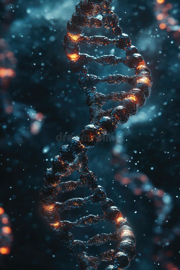 Double Strand DNClose Up stock photo. Image of editing - 377665038