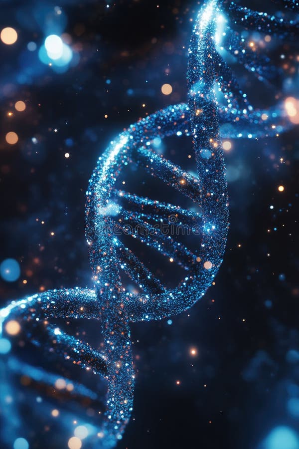 Double Strand DNClose Up stock photo. Image of helix - 377616340