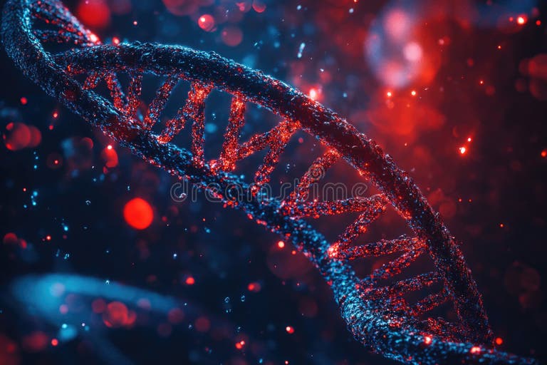 Double Strand DNClose Up stock image. Image of nucleic - 374954085