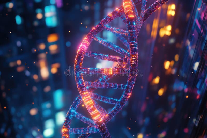 Double-strand DNClose-up stock image. Image of microbiology - 377622541