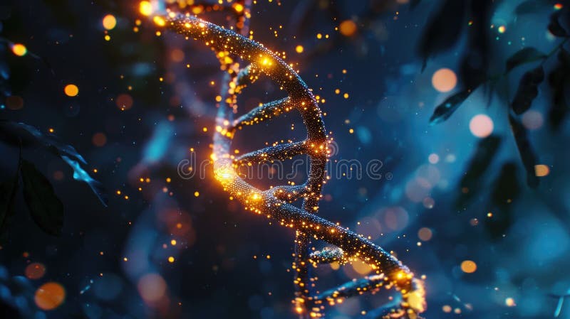 Double-stranded DNA stock illustration. Illustration of scientific ...