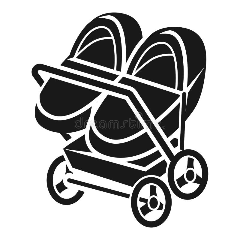 Baby Stroller Icon Set, Simple Style Stock Vector - Illustration of ...