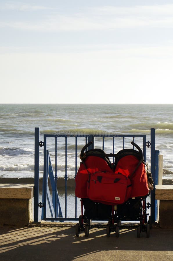 Double stroller editorial photography. Image of mediterranean - 64941747