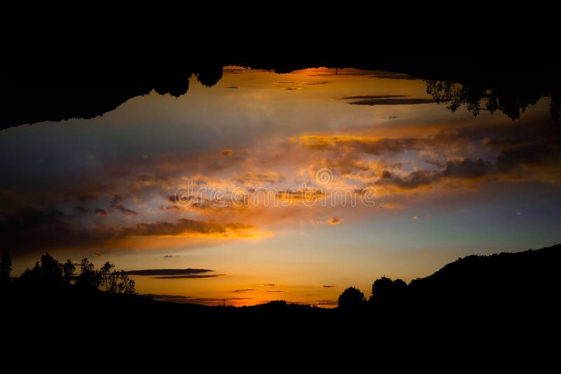 Double Sunset, Artistic Photography of the Sunset Falling Behind the ...