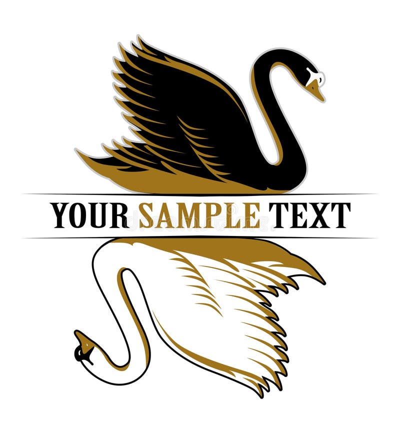 Swan symbol set stock vector. Illustration of drawing - 51139414