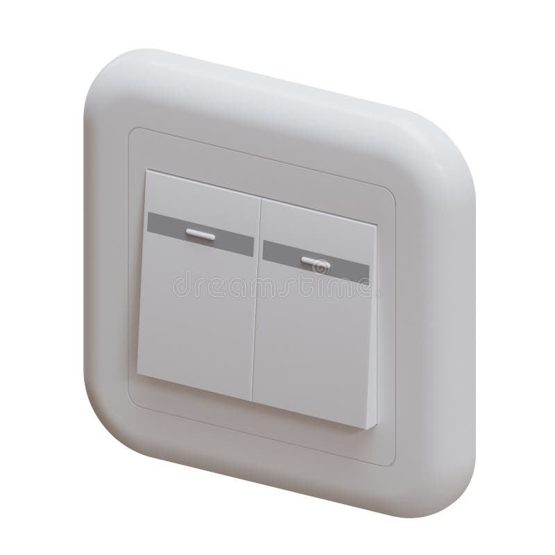 Double Switch 3D Illustration Stock Illustration - Illustration of ...