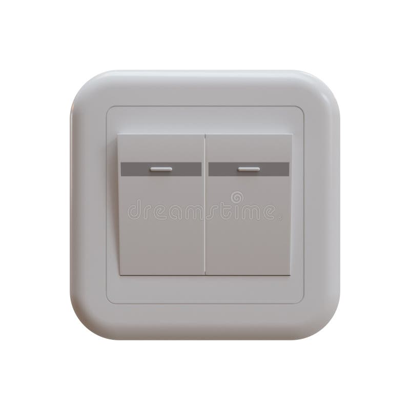 Double Switch 3D Illustration Stock Illustration - Illustration of ...