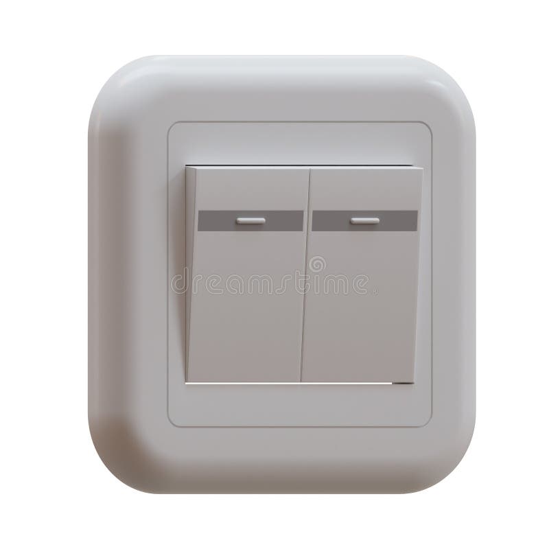Double Switch 3D Illustration Stock Illustration - Illustration of ...
