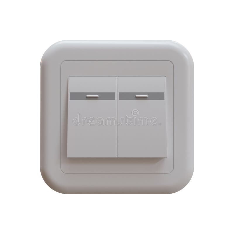 Double Switch 3D Illustration Stock Illustration - Illustration of ...