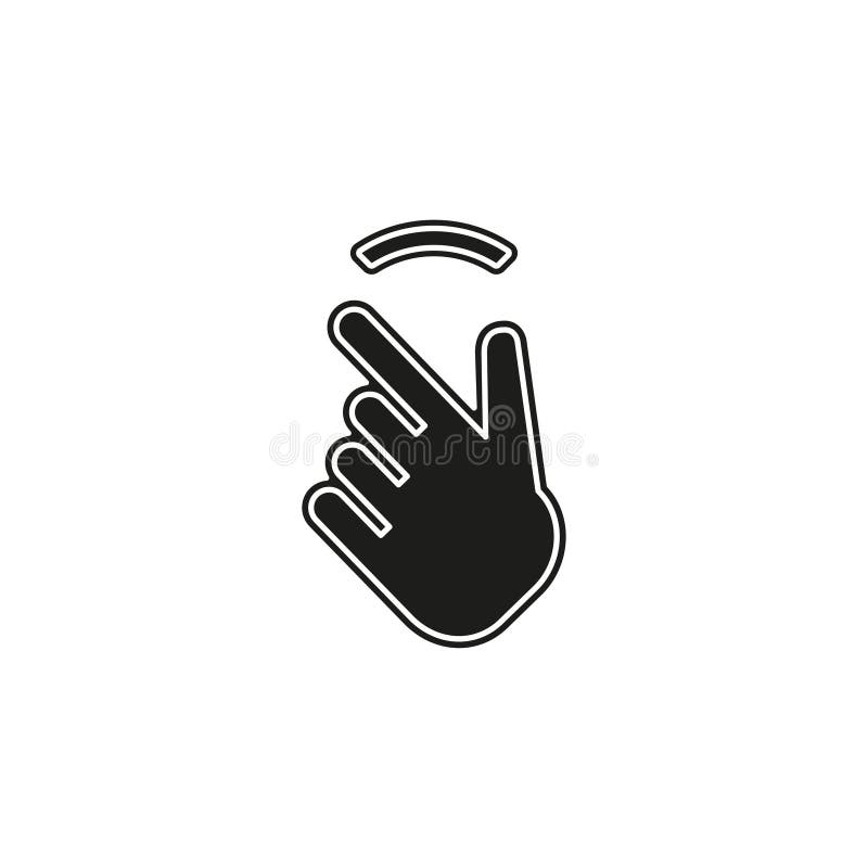 Double Tap Finger - Pointer Finger Icon Stock Illustration ...