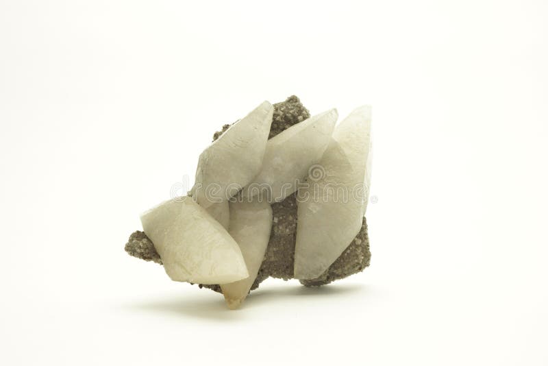 Double Terminated Calcite Cluster Stock Image - Image of calcite ...