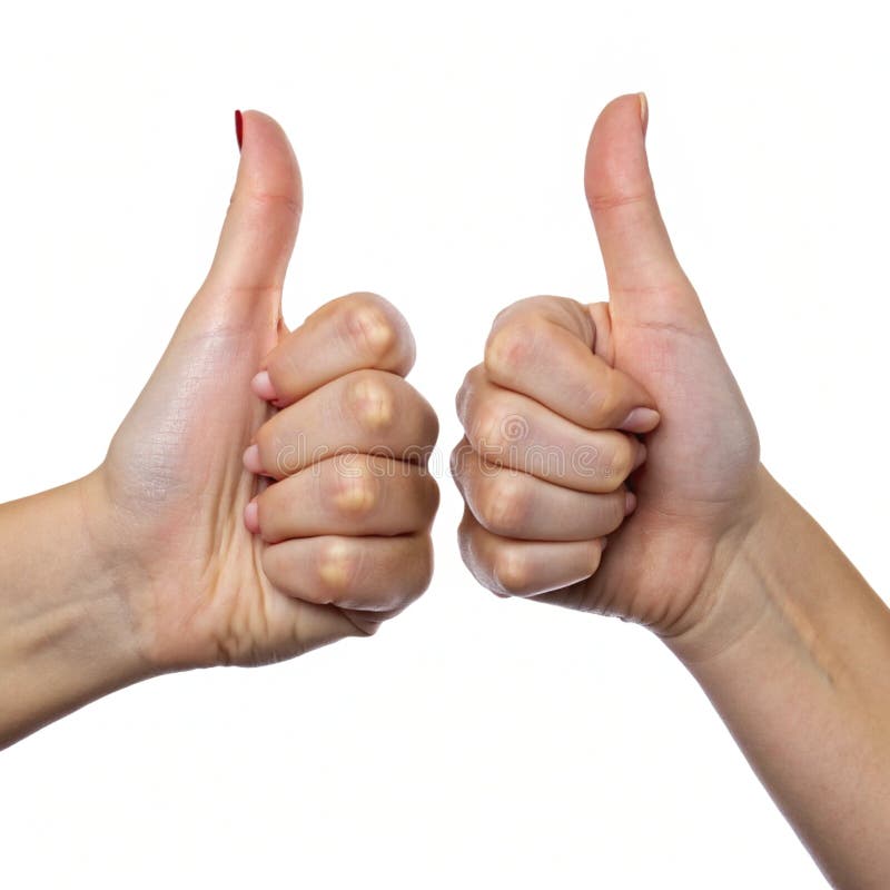 Double Thumbs Up stock illustration. Illustration of goodvibes - 366933484
