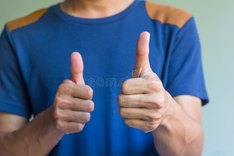 Double thumbs up stock image. Image of businessman, positivity - 52316501