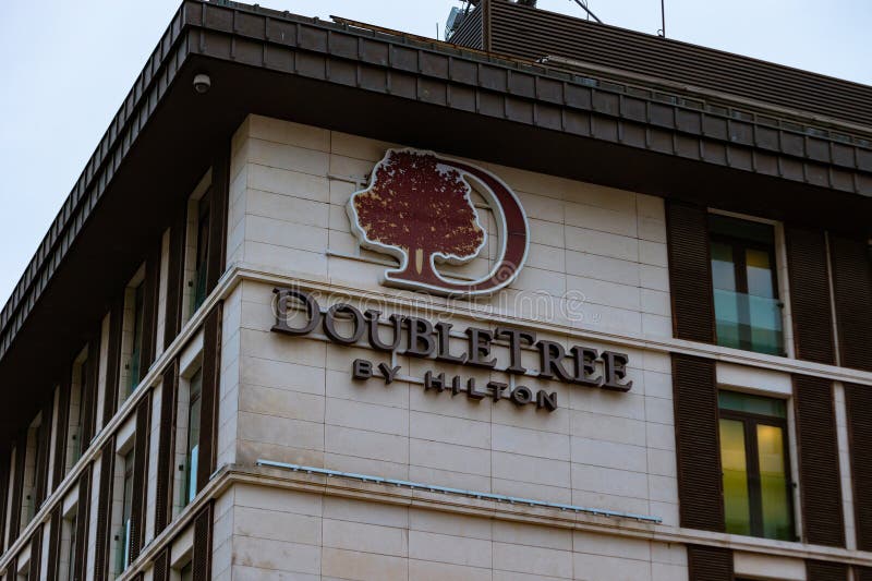 Double Tree by Hilton Hotel Logo on the Wall. Editorial Photography ...