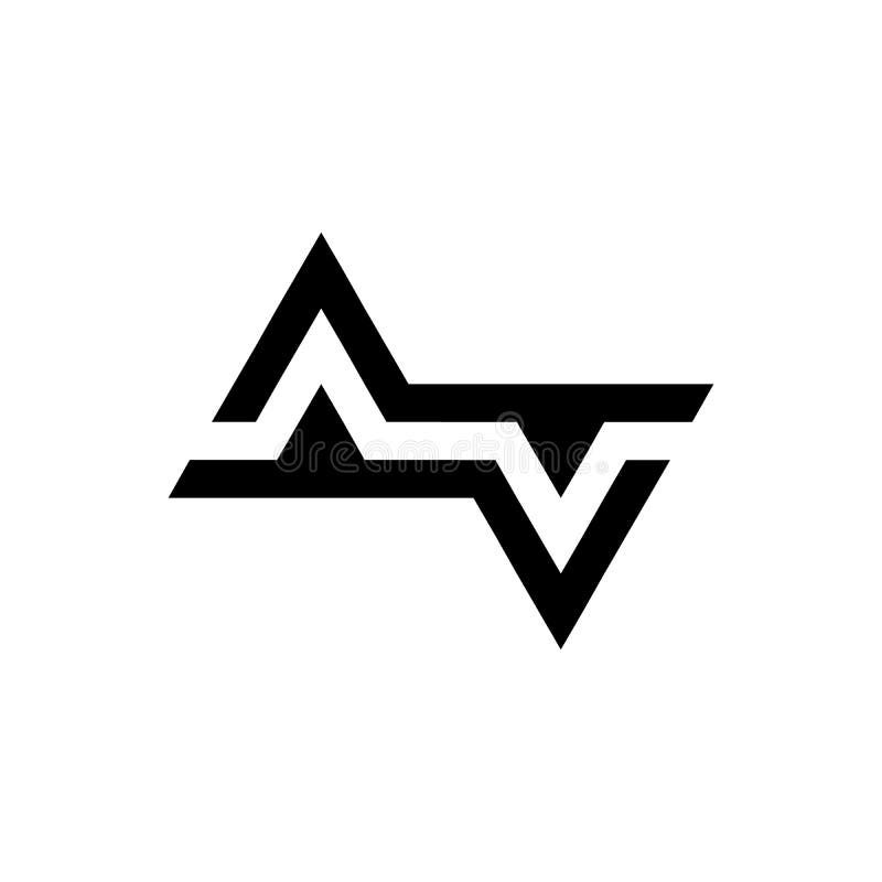 3D Double Triangle Logo stock vector. Illustration of beautiful - 29106203