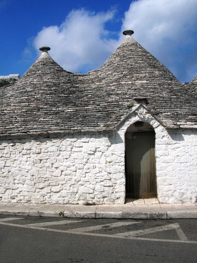 Trullo in an Orchard Near Alberobello, Italy Stock Image - Image of ...