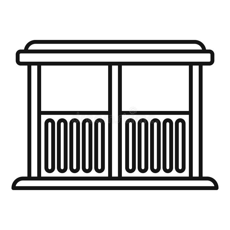 Double Turnstile Gate Entrance Access Point Icon Stock Vector ...