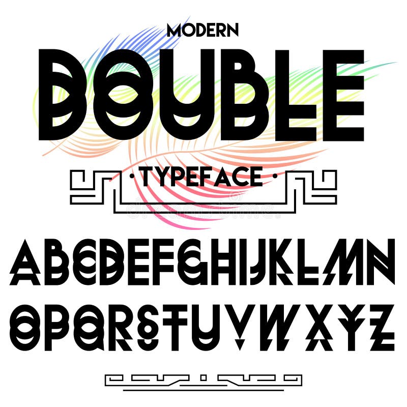 Double Typeface, Font Made by Doublescript Modern Letters Sansserif ...