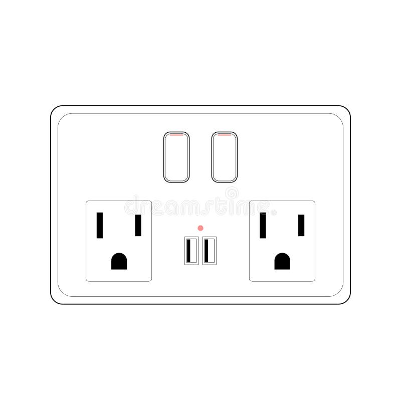 Usb Power Plug Switch Stock Illustrations – 543 Usb Power Plug Switch ...