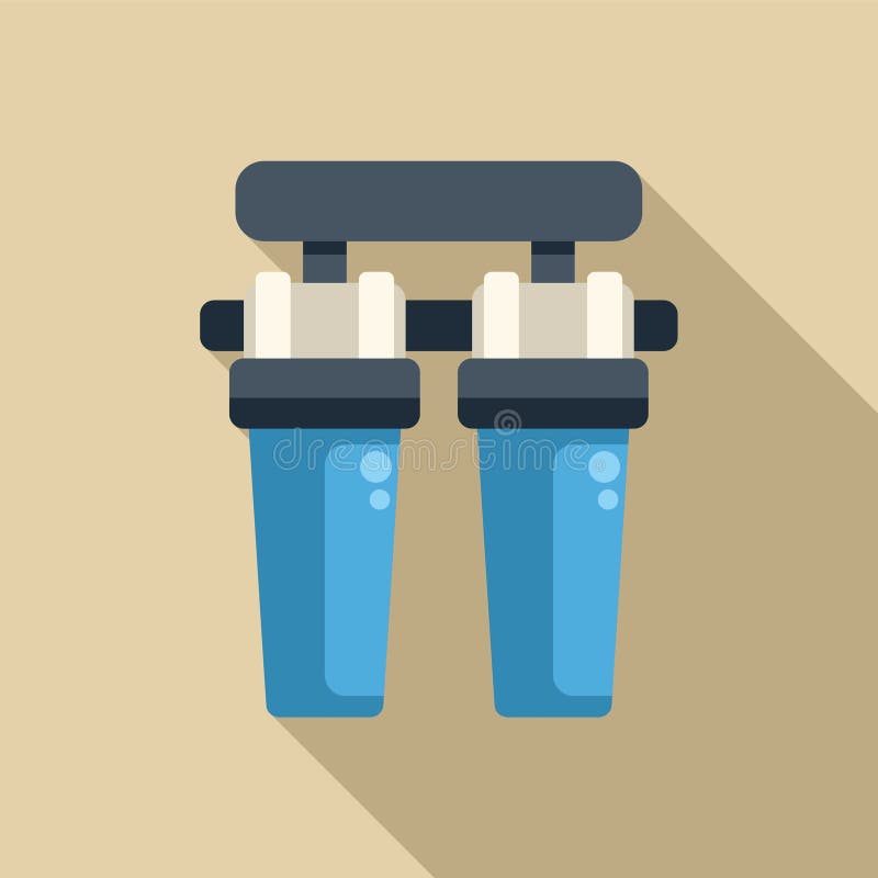 Double Water Filter Purifying Drinking Tap Water Stock Illustration ...
