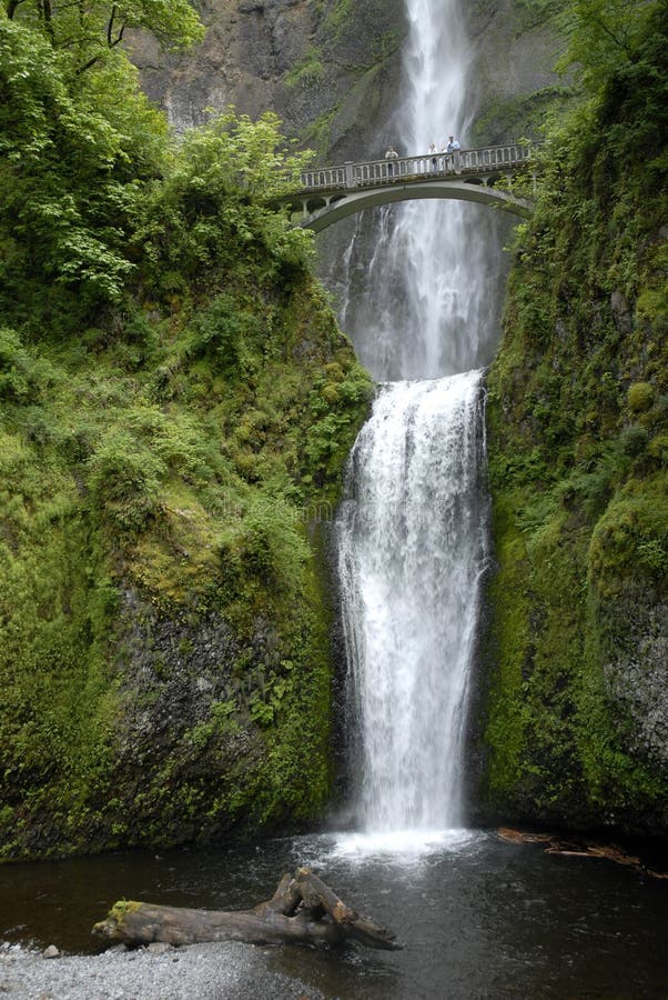 Double waterfall stock image. Image of natural, central - 7915139