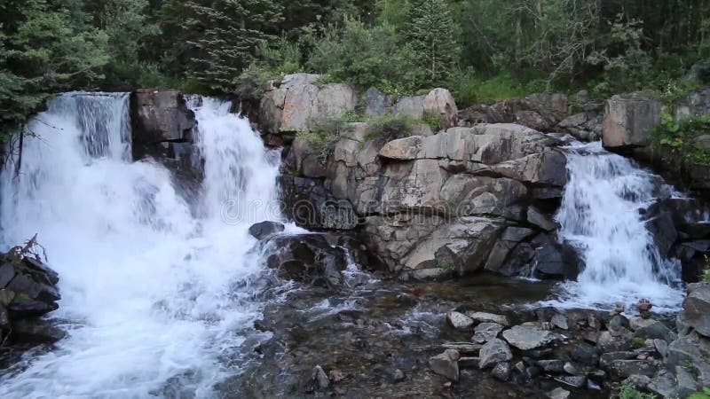 Double Waterfall in the Rainforest. Ramboda Waterfall in Sri Lanka ...