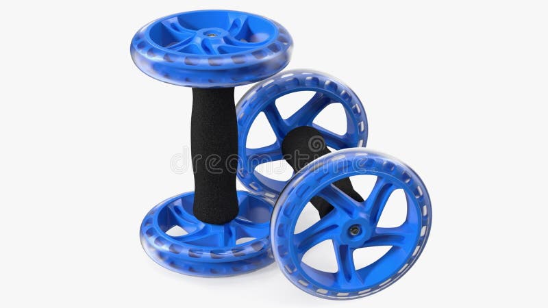 Double Wheel Foam Grip Exercise Roller Set Stock Image - Image of ...