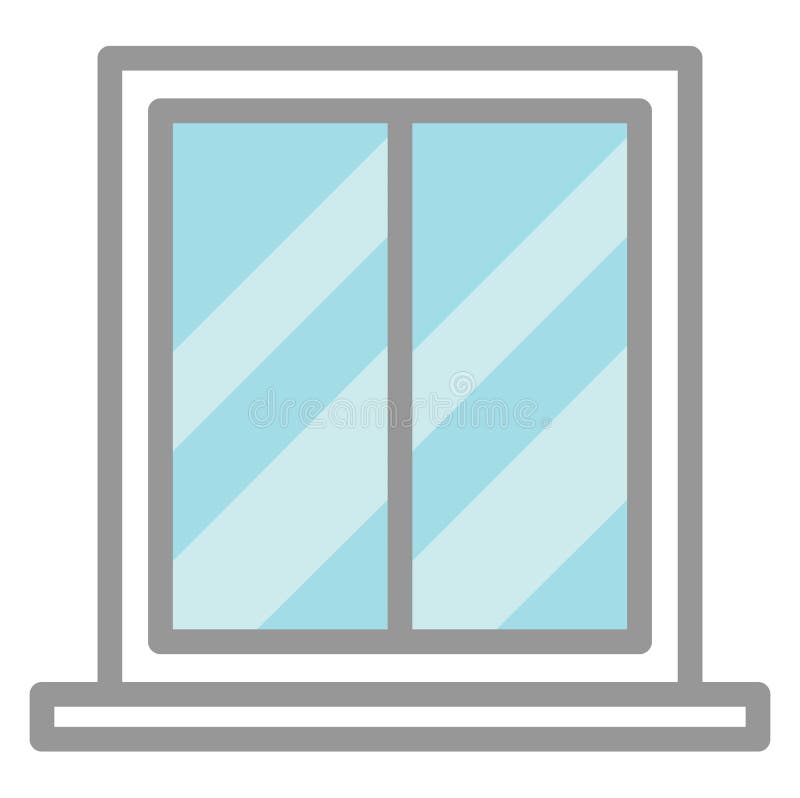 Double Window Glass Icon Stock Illustrations – 694 Double Window Glass ...