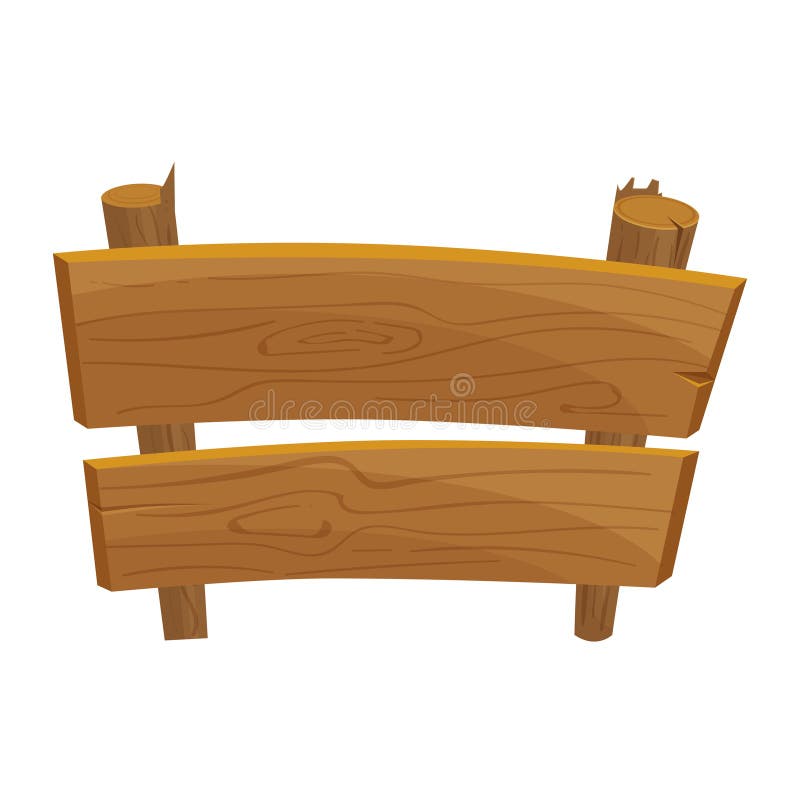 Wooden Signpost with Six Clear Arrows Stock Illustration - Illustration ...