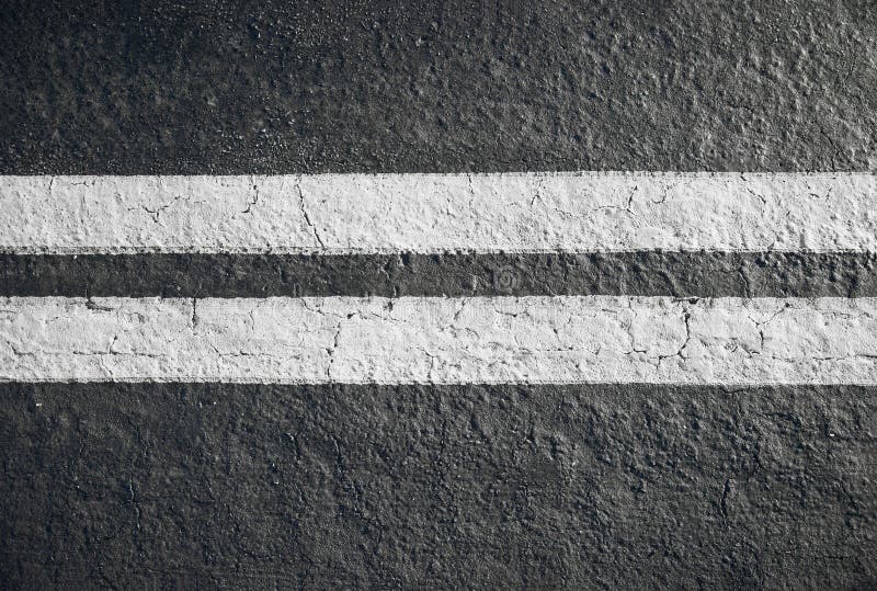 Double Yellow Lines Divider on Blacktop Stock Image - Image of ...