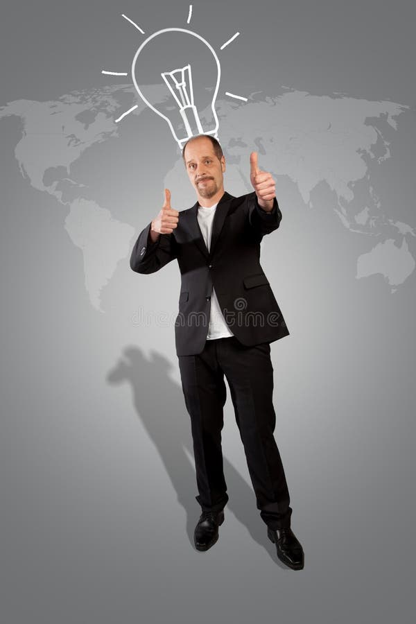 Doubles pouces image stock. Image du concept, businessman - 39786911