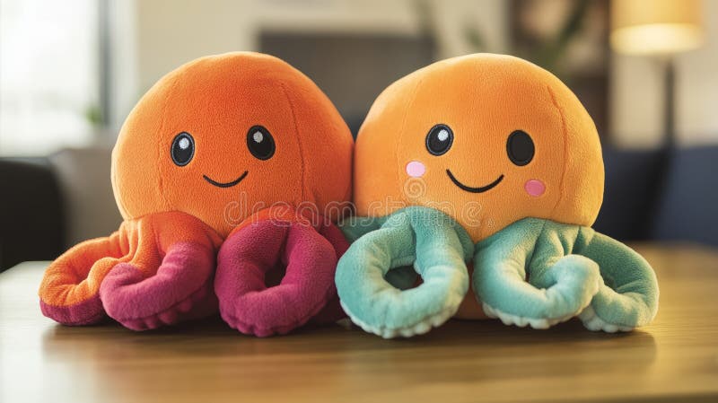 DoubleSided Plush Octopus a Sensory Tool for Emotional Expression ...