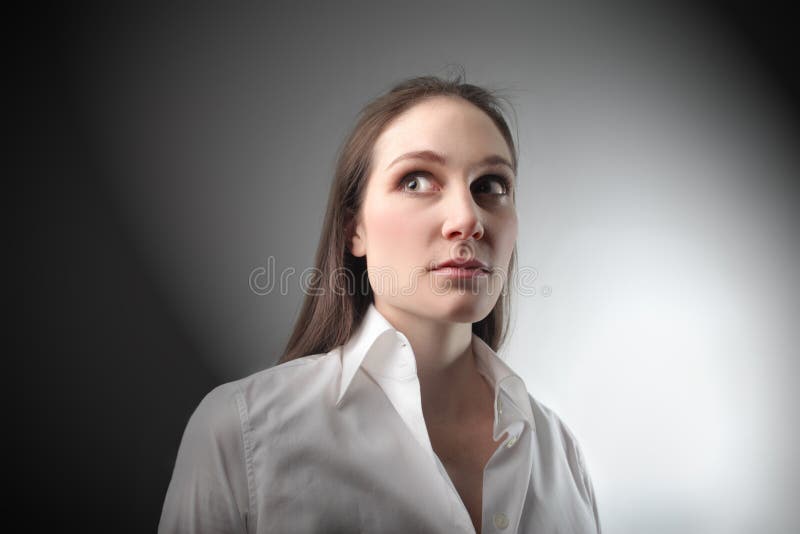 Doubt stock photo. Image of portrait, expression, dangerous - 13681332