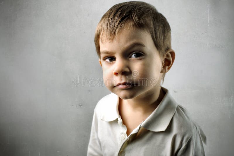 Doubt stock image. Image of little, doubt, child, male - 13872805