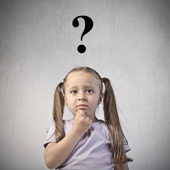 Doubt stock image. Image of point, girl, doubt, symbol - 19978253