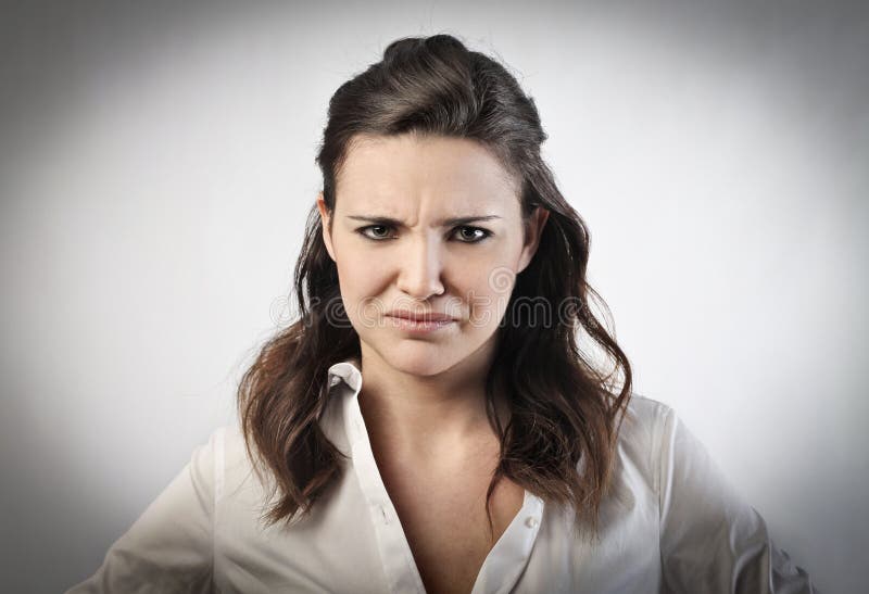 Doubt stock image. Image of girl, expression, brunette - 23743947