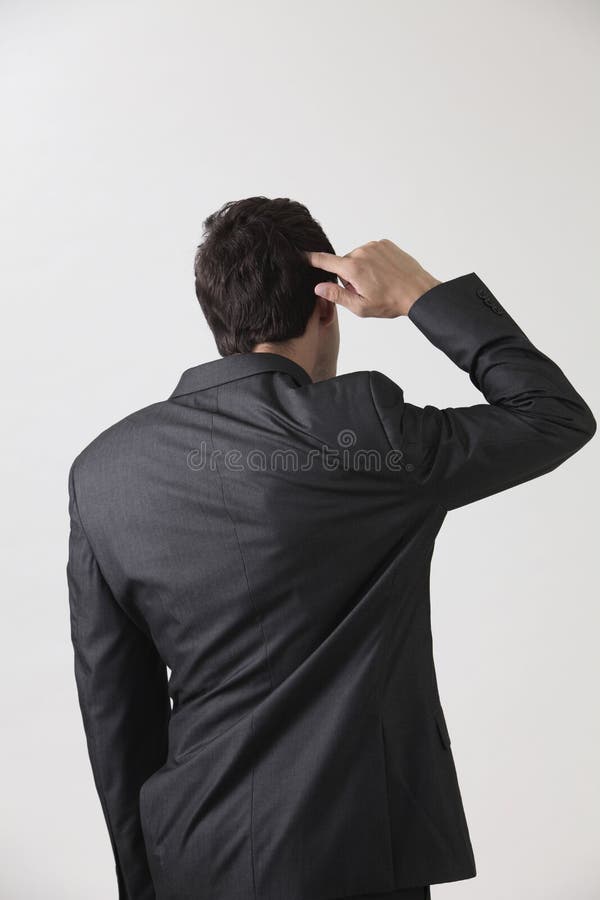 Doubt stock image. Image of head, males, contemplation - 25749125