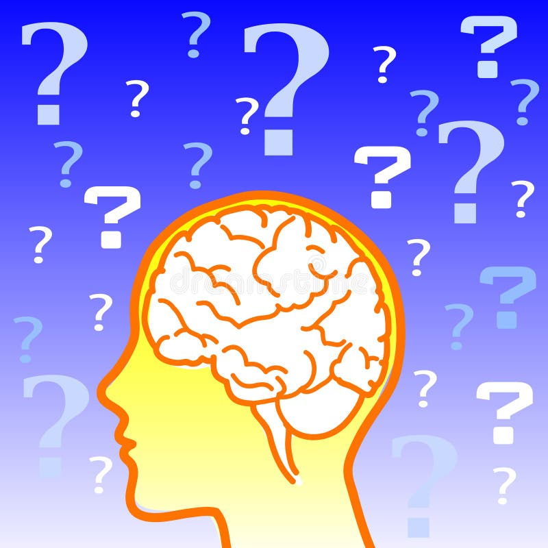 Doubt brain icon stock vector. Illustration of vectorial - 6422247