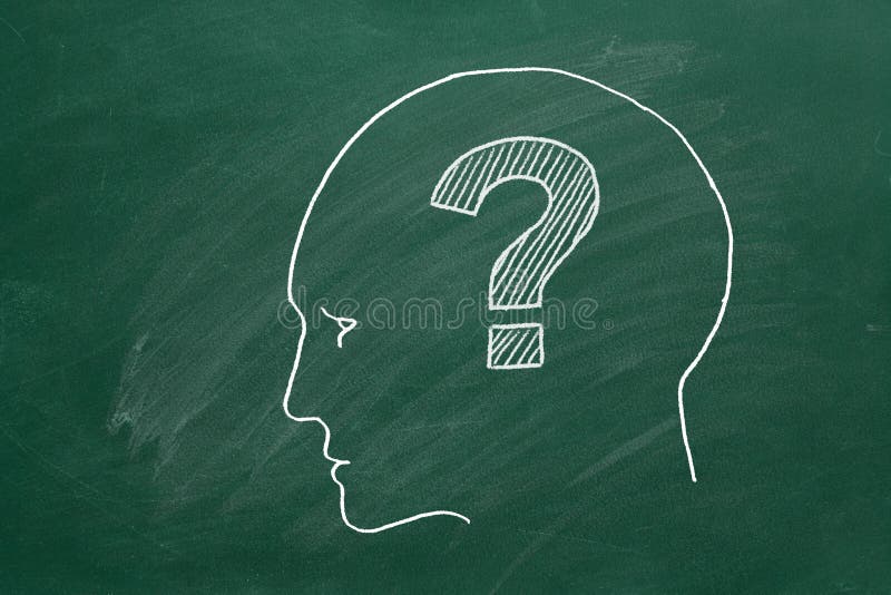 Doubt concept stock image. Image of hand, idea, drawing - 179046685