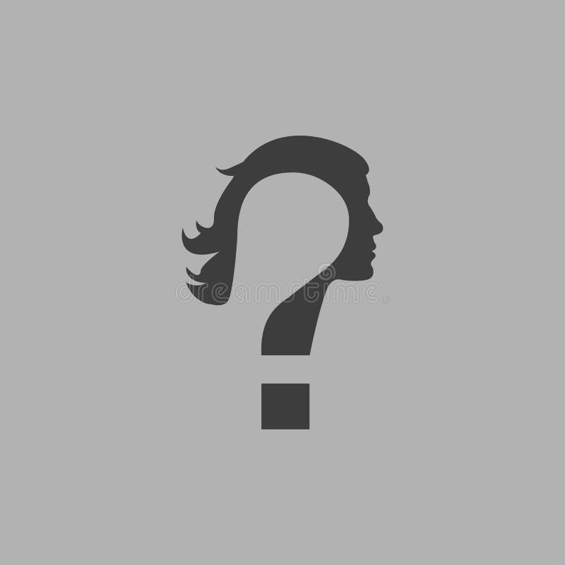 Doubt Concept Represented By Question Mark Icon In Flat Design Isolated ...
