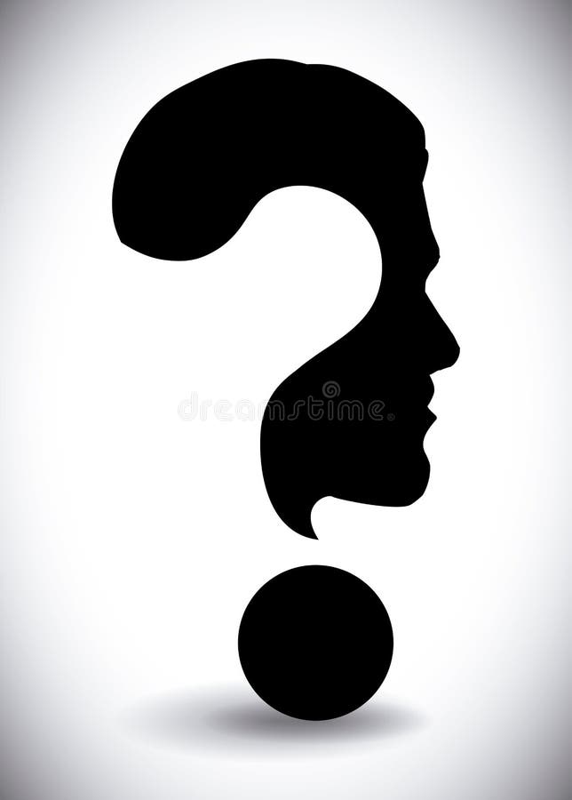 Doubt stock vector. Illustration of enigmatic, questionmark - 44363920